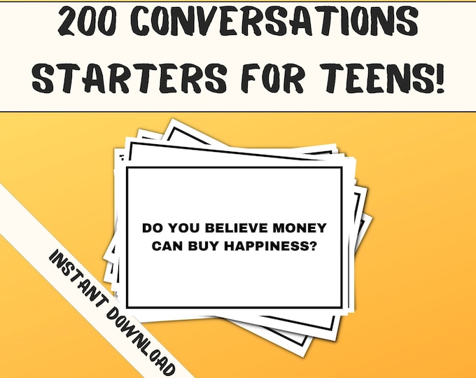 Conversation Starters for Teens, High School Resources, Group or ...