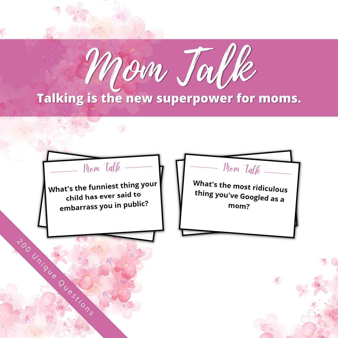 Mothers Table Talk Game,conversation Starter Cards,mother's Day Gift ...