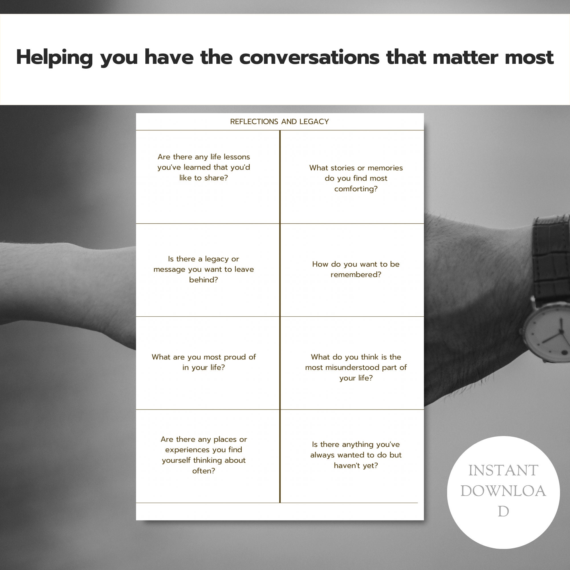 120 Printable Conversation Starter Cards,table Talk Game,social Anxiety ...