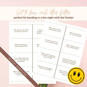 Generations Unplugged Printable Conversation Starter Game, Christmas or ...