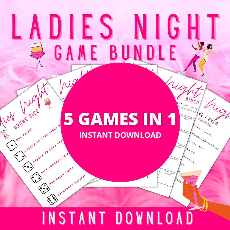 Ladies Game Night | Game Bundle | Printable Instant Download for Game ...