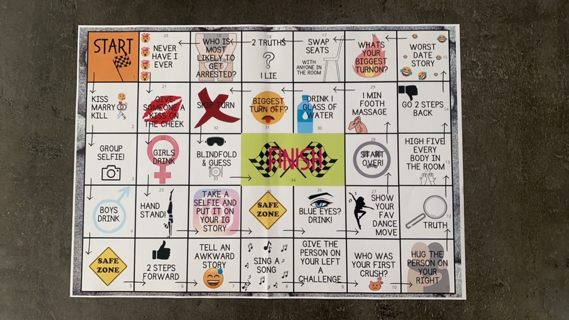 Printable Board Game,family Board Game,party Game for Game Night ...