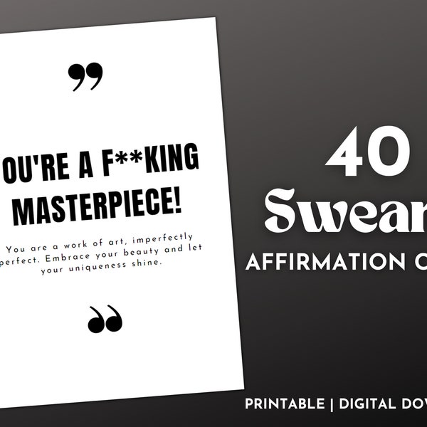 Swear Affirmations - Etsy Australia