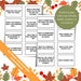200 Printable Conversation Cards Thanksgiving,table Talk Thanksgiving ...
