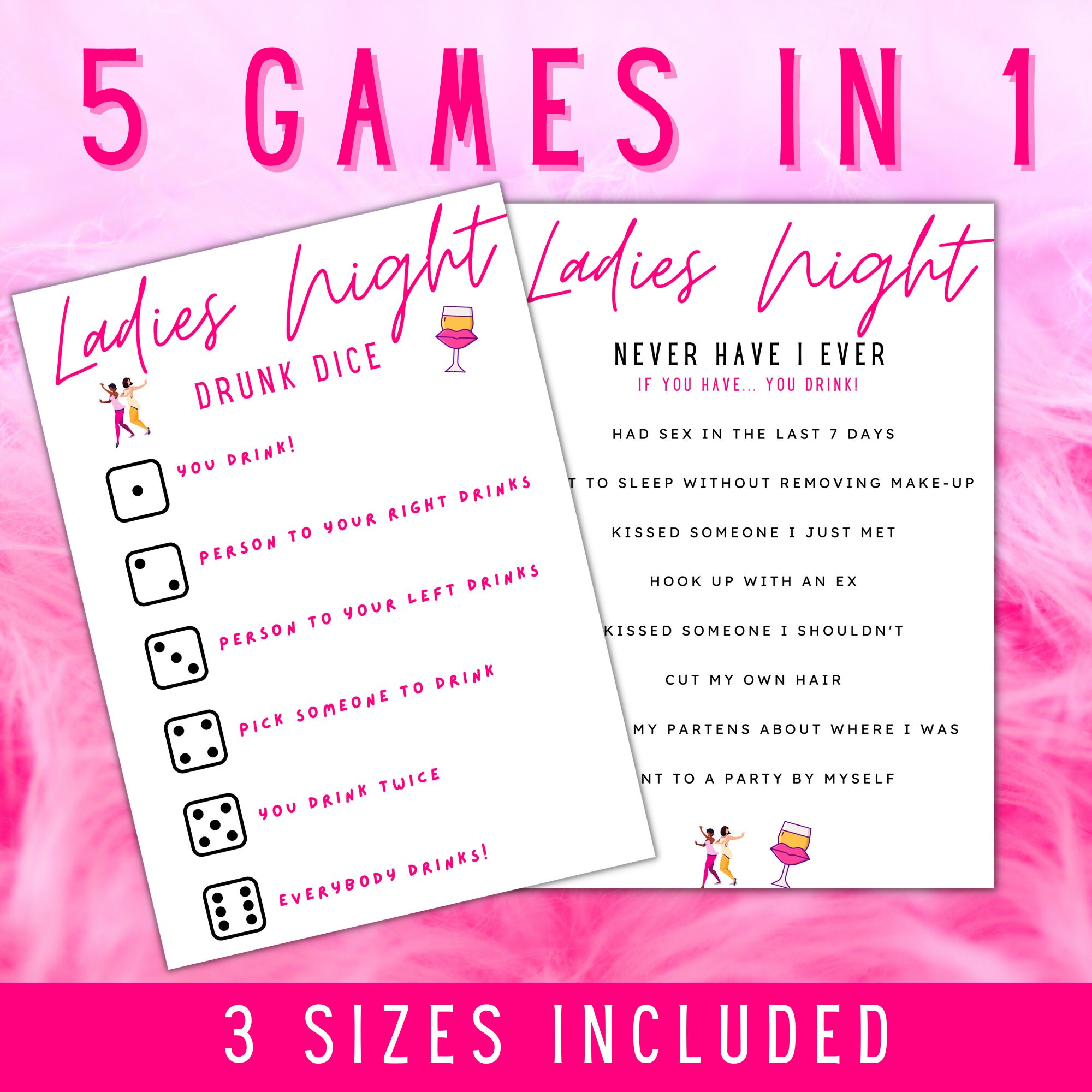 Ladies Game Night | Game Bundle | Printable Instant Download for Game ...
