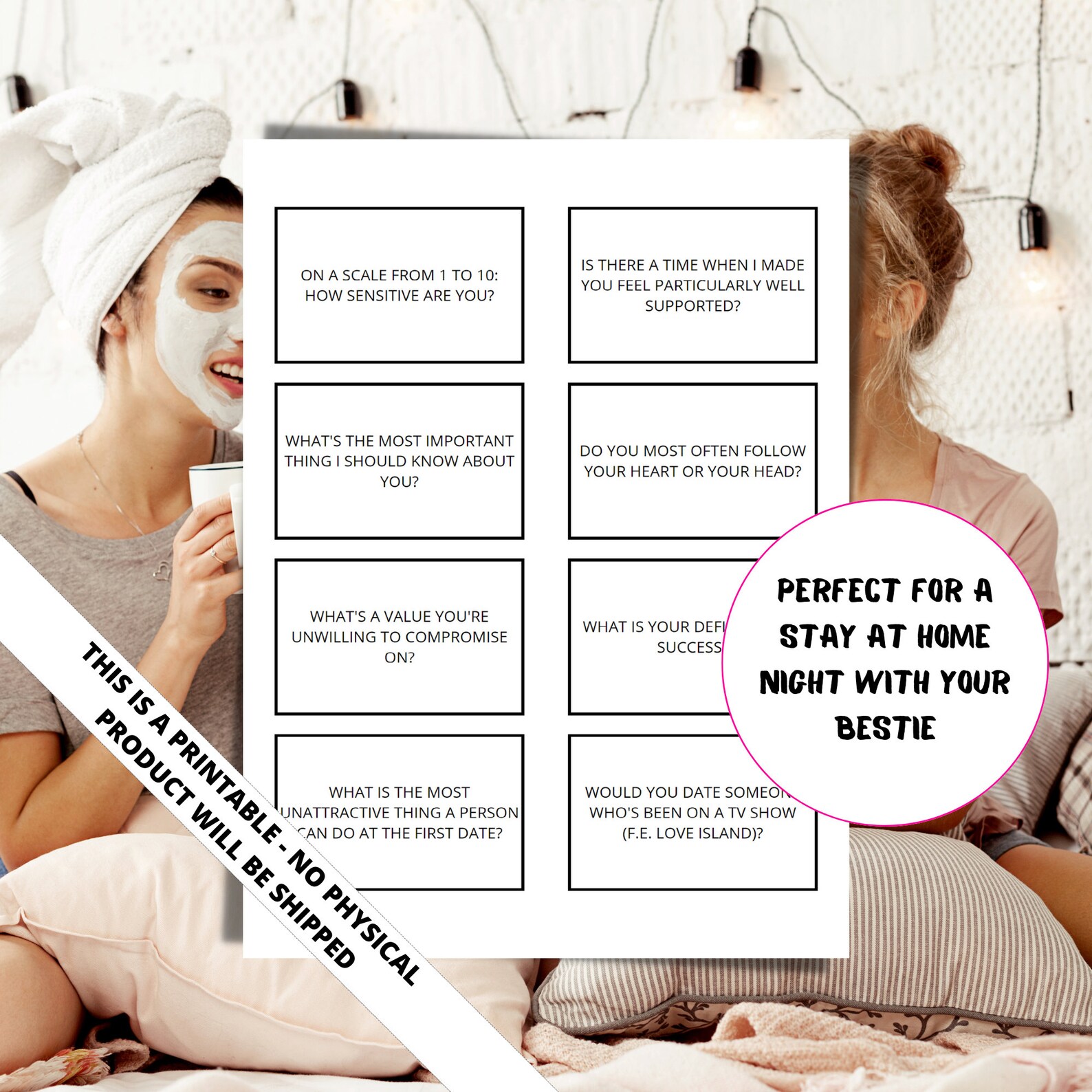 100+ Printable Conversation Starter Cards for Best Friends,table Talk ...