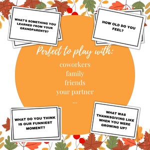 200 Printable Conversation Cards Thanksgiving,table Talk Thanksgiving ...