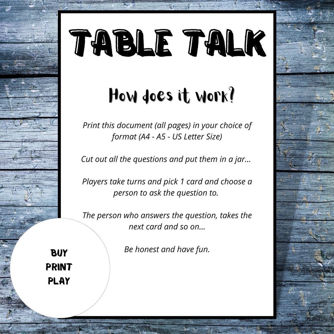 120 Printable Conversation Starter Cards,table Talk Game,social Anxiety ...