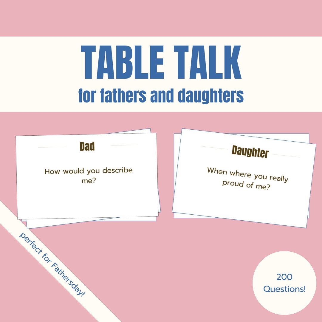 Mother-daughter Table Talk Game,conversation Cards,mother's Day Gift ...