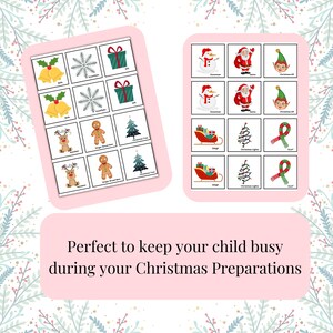 Christmas Printable Memory Game for Kids 18 Cards, Family Game, Fun ...