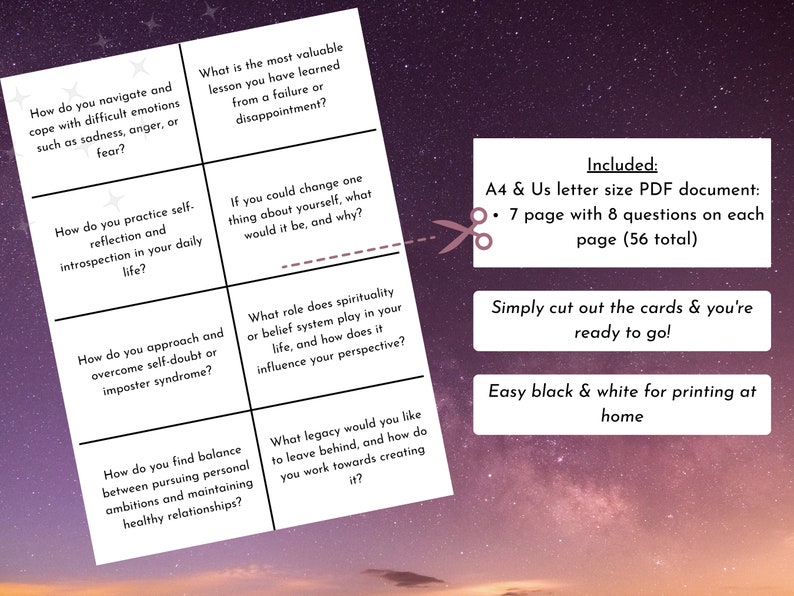 56 Printable Deep Conversation Starters Table Topics - Etsy