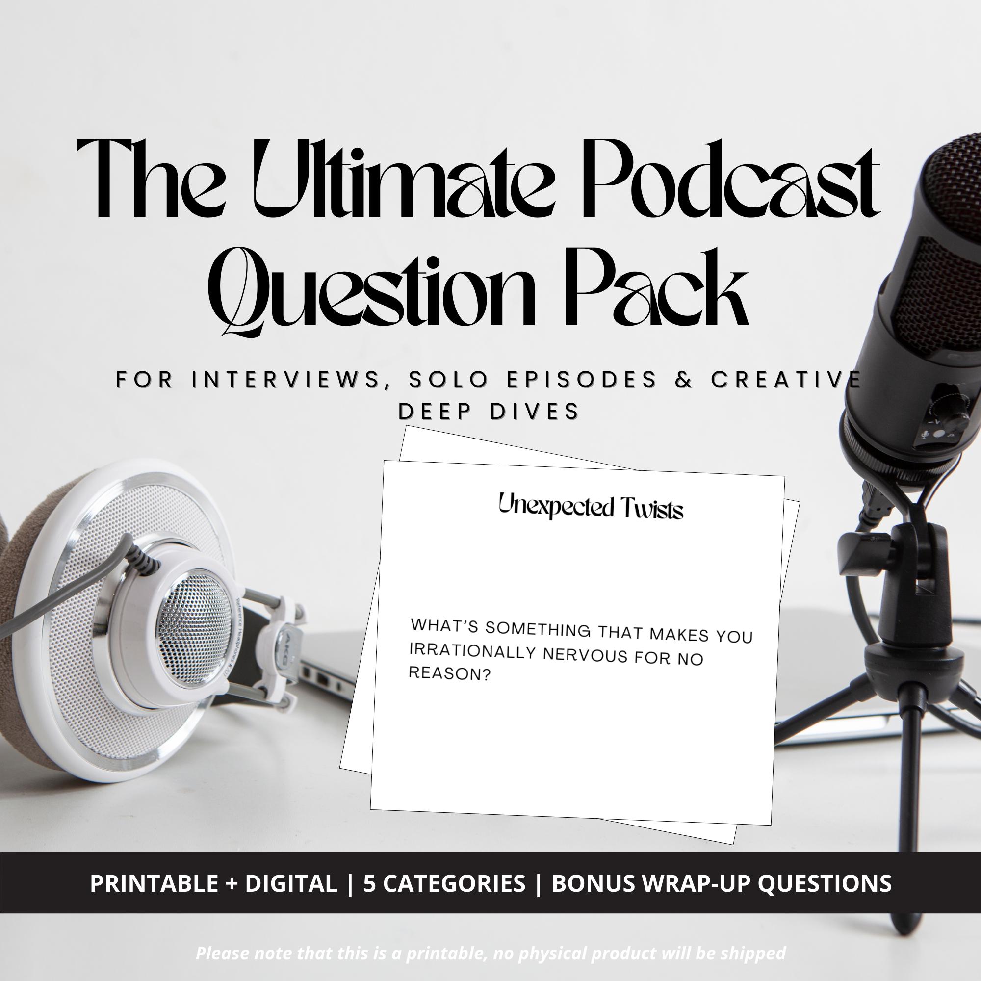 120 Unique Podcast Questions | Icebreakers, Deep Dives, Creative ...