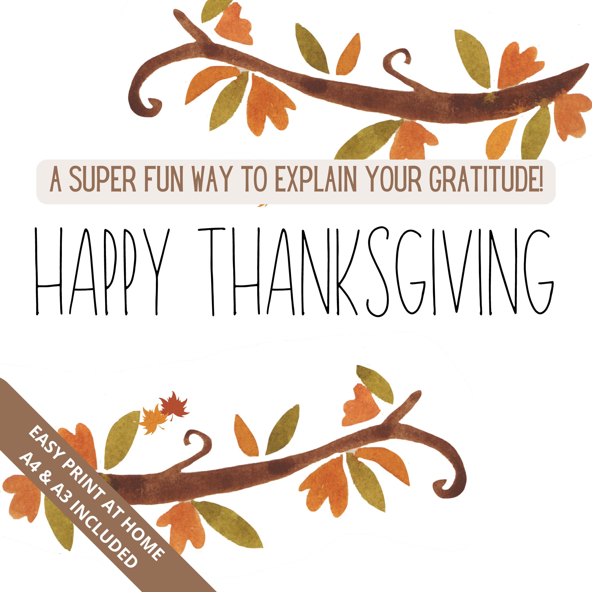Thanksgiving Board Game Printable Instant Download Thanksgiving Game ...