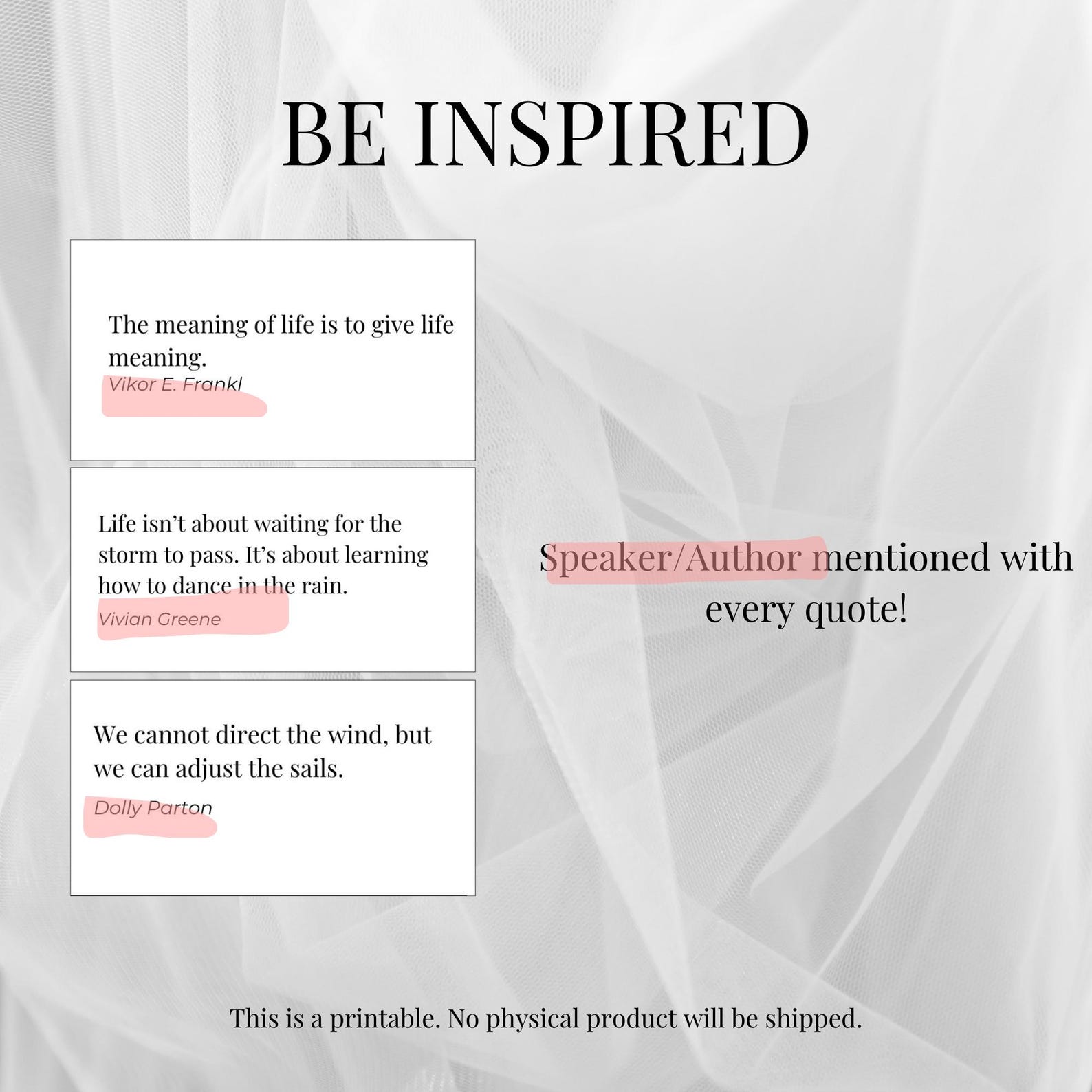 365 Days of Famous Quotes, Printable Inspirational Sayings, a Year of ...