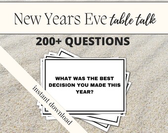 New Years Eve Table Cards - Etsy