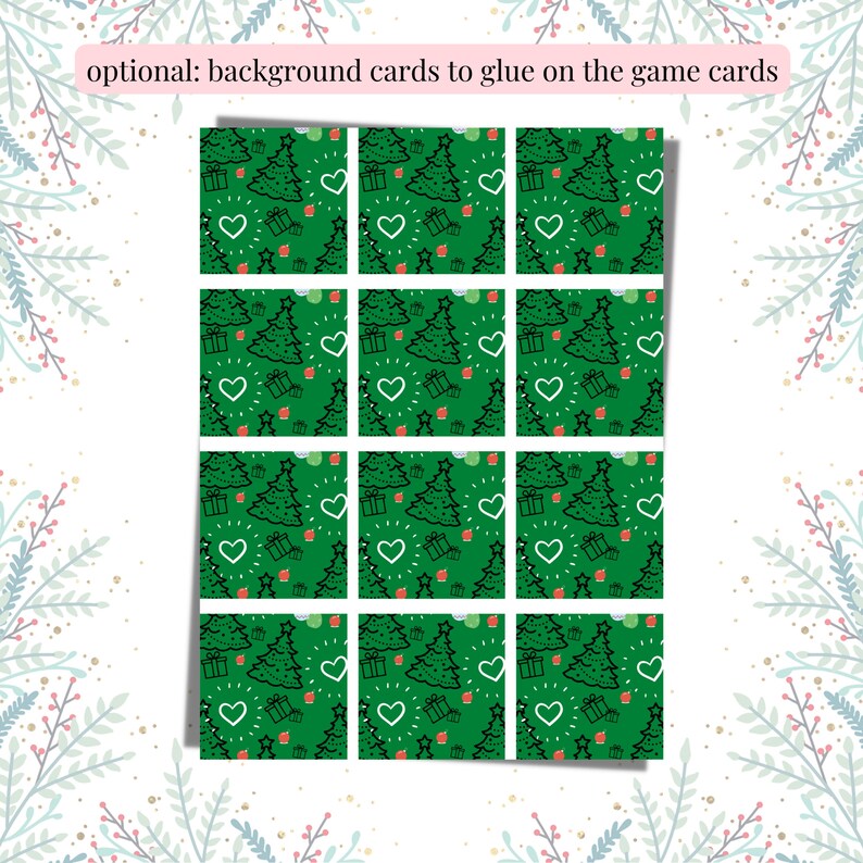 Christmas Printable Memory Game for Kids 18 Cards, Family Game, Fun ...