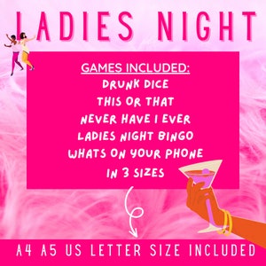 Ladies Game Night | Game Bundle | Printable Instant Download for Game ...