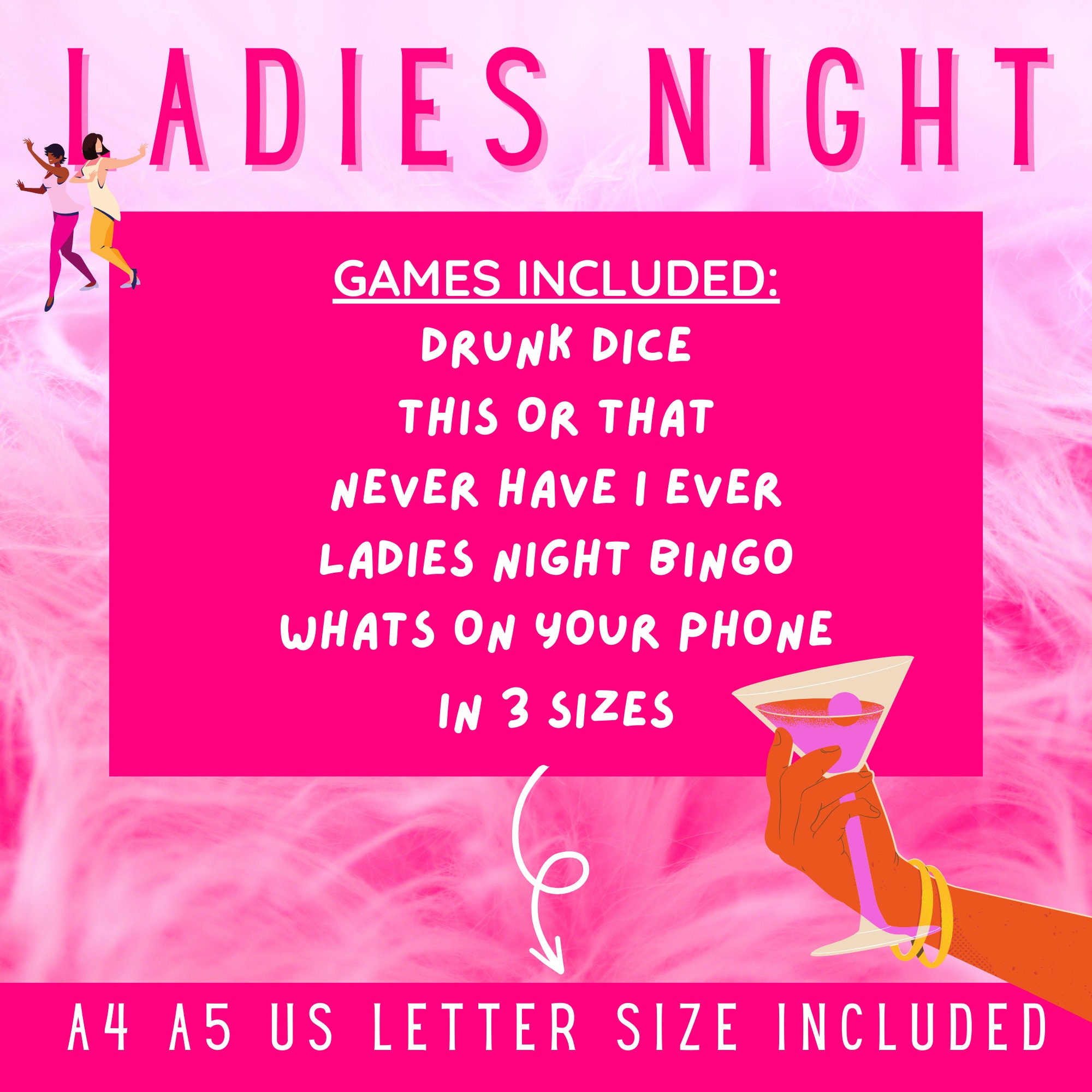 Ladies Game Night | Game Bundle | Printable Instant Download for Game ...
