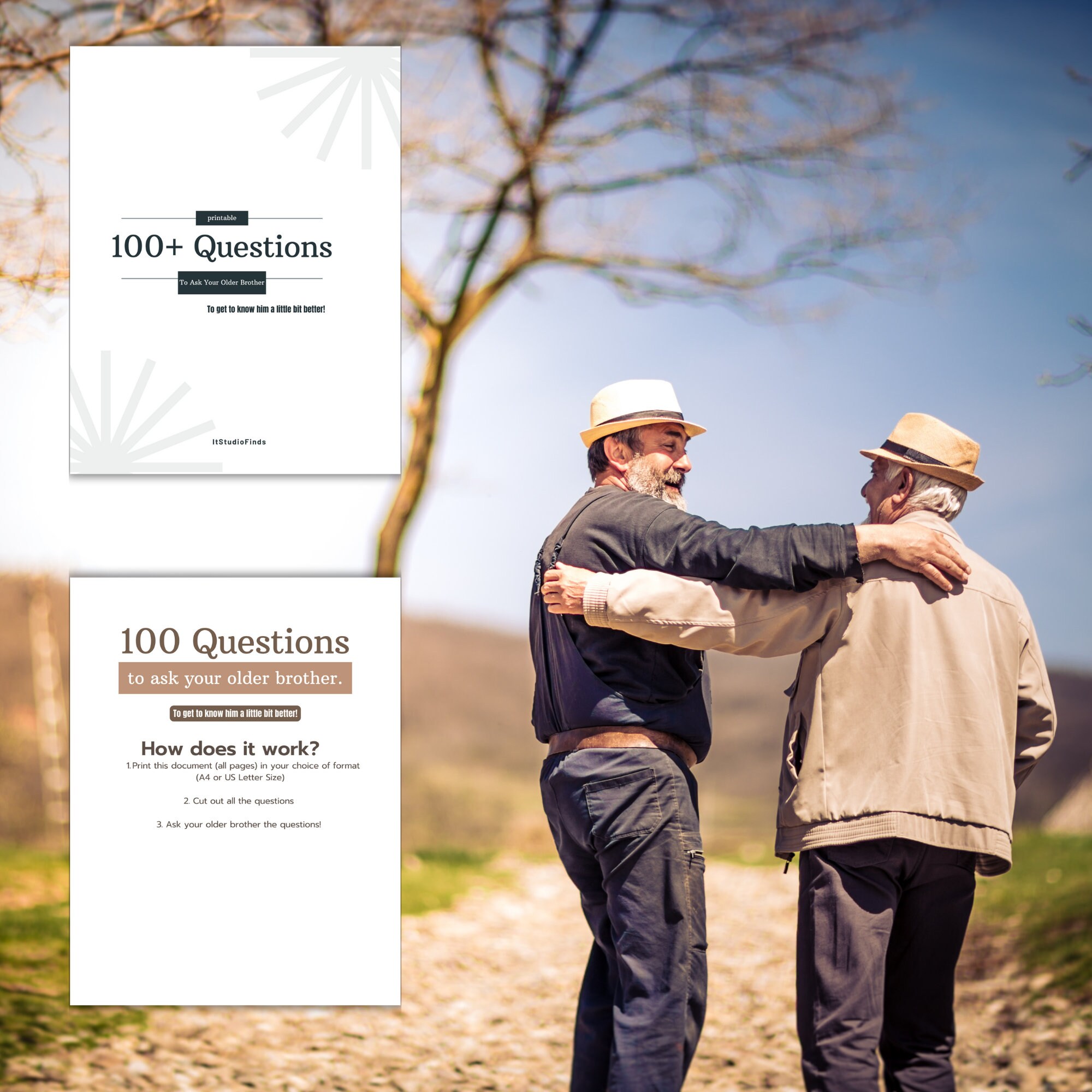 100 Questions to Ask Your Older Brother, Table Talk Game, Conversation ...