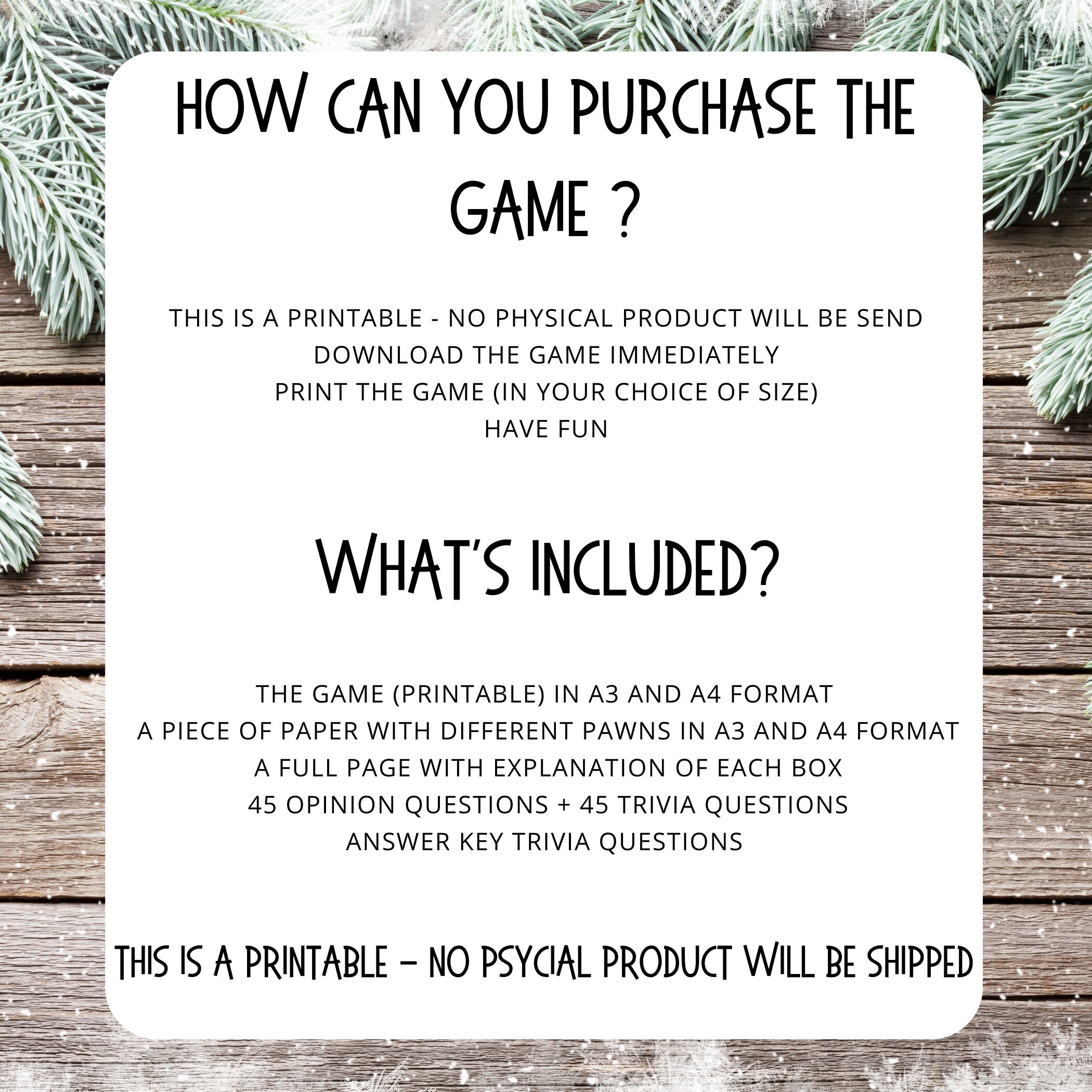 Adult,christmas Printable Board Game,drinking Game,trivia,party Game ...