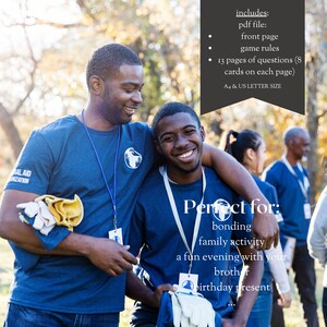100 Questions to Ask Your Older Brother, Table Talk Game, Conversation ...