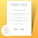 Printable Conversation Starters for Teens,table Talk Game,high School ...