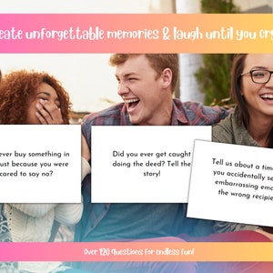 120+ Funny Printable Conversation Starter Cards, Ladies Night Game ...