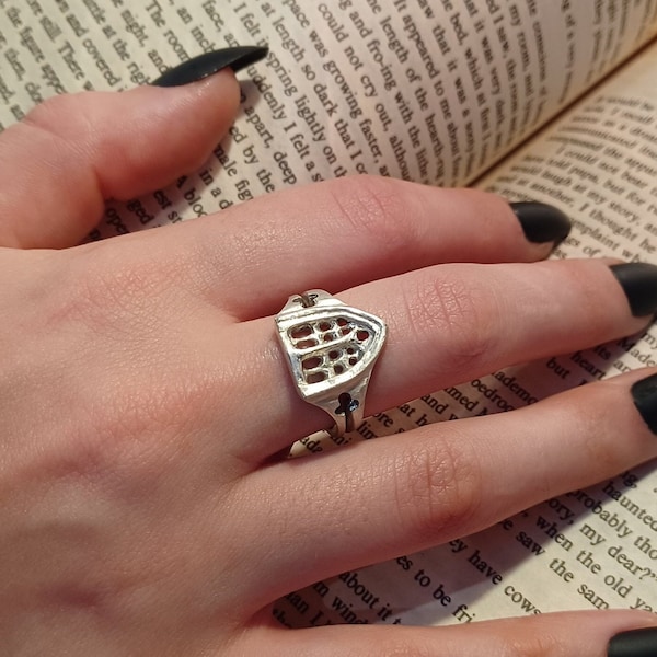 Silver Cast Ring - Etsy