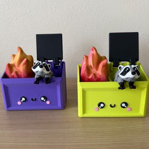 Custom 3D Printed Dumpster Fire – Mini Desk Figurine, Quirky Gag Gift ...