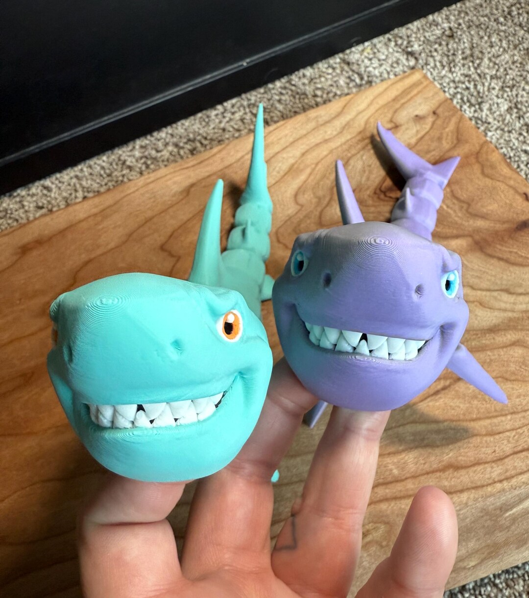 3D Printed Articulated Great White Shark Fun Fidget Toy, Unique ...