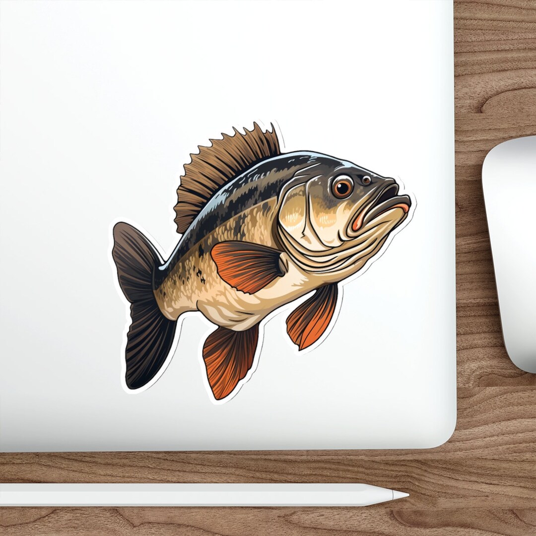 Largemouth Bass Fish Sticker 6 X 6 Die-cut - Etsy