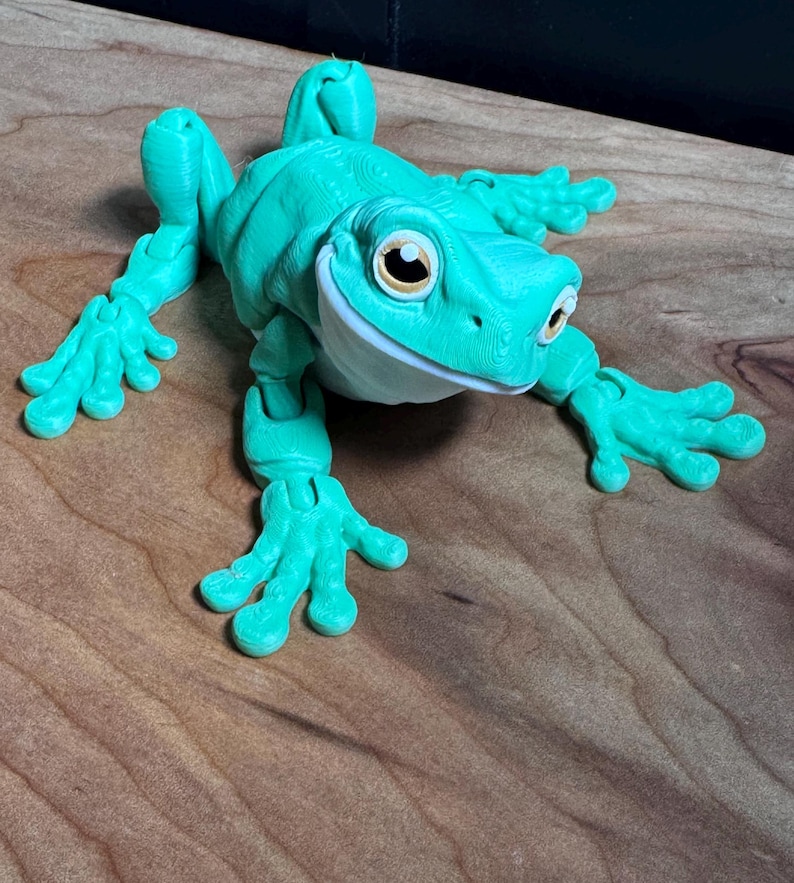 3D Printed Articulated Frog | Magnetic Fidget Toy | Fun Fridge Magnet ...