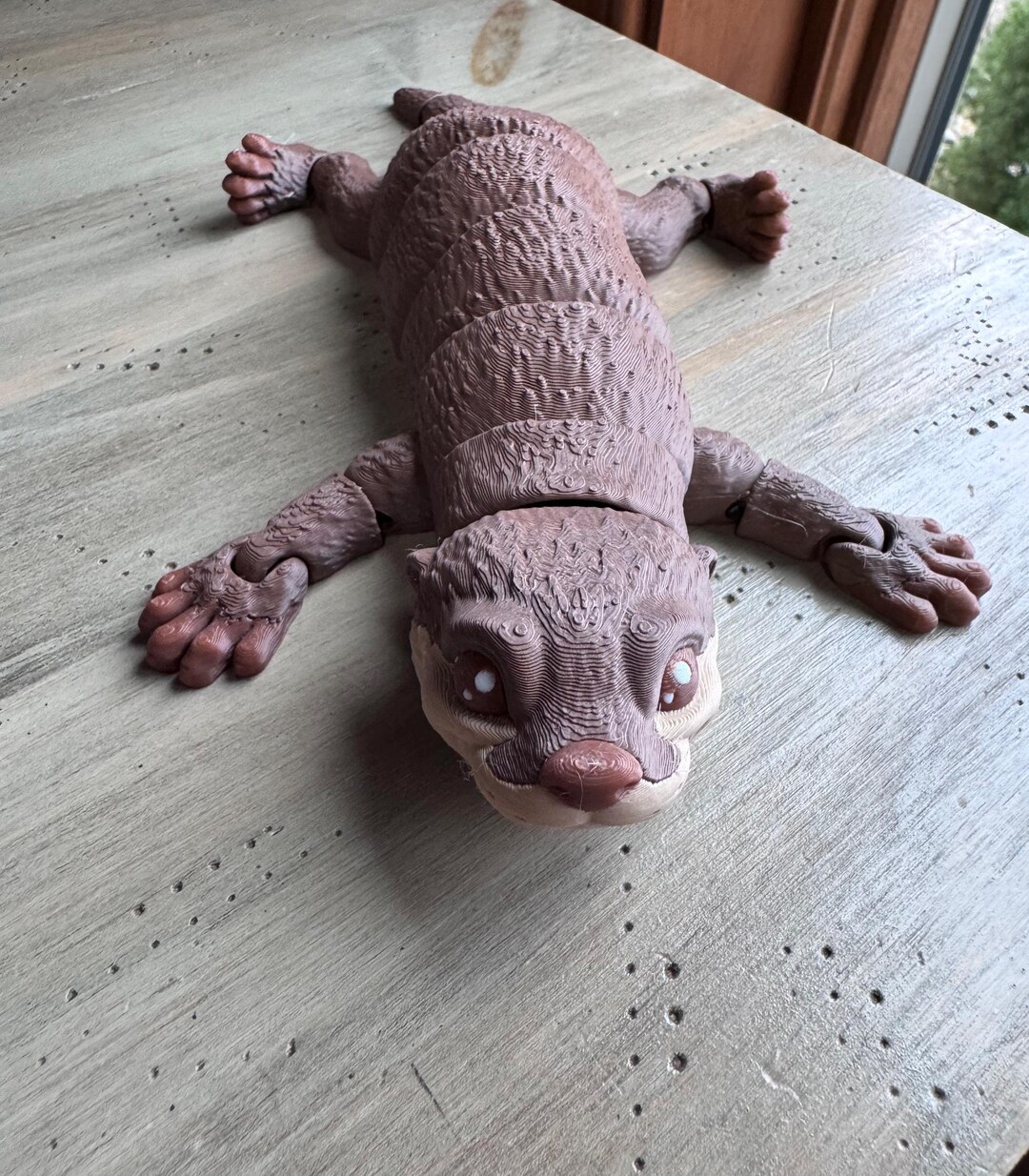 Articulated Sea Otter Fidget Toy – 3D Printed Flexi Otter, Cute Ocean ...