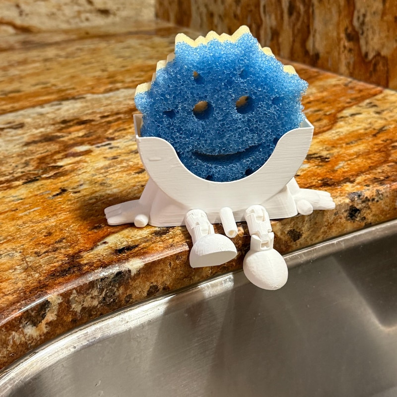 Scrub Holder With Drain - Etsy