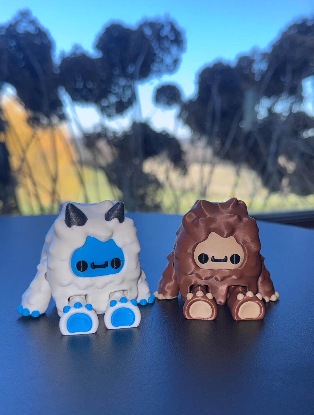3D Printed Articulated Yeti Toy, Big Foot flexi Abominable Snowman ...