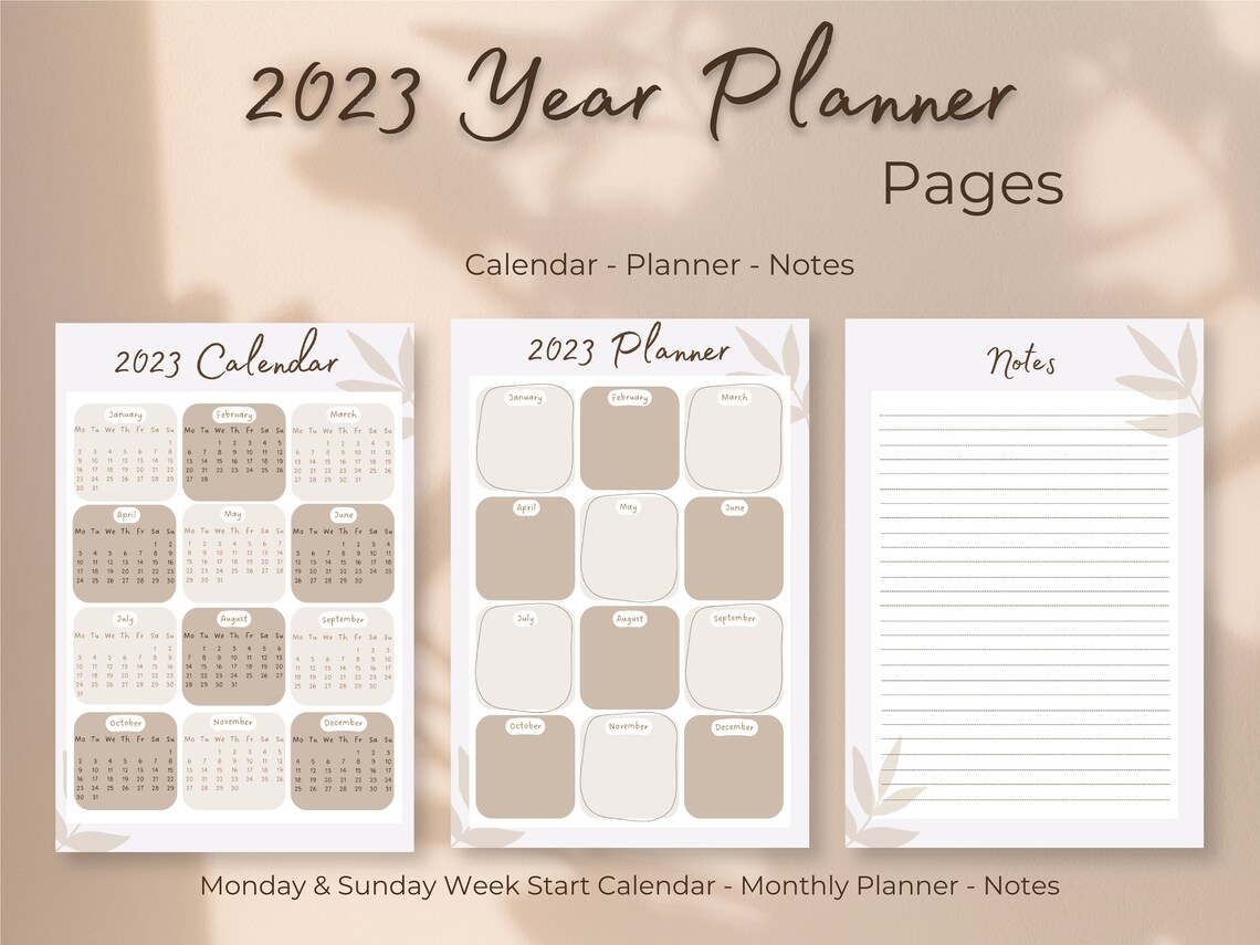 2023 Personal Planner - Printable and Downloadable - Daily Weekly ...