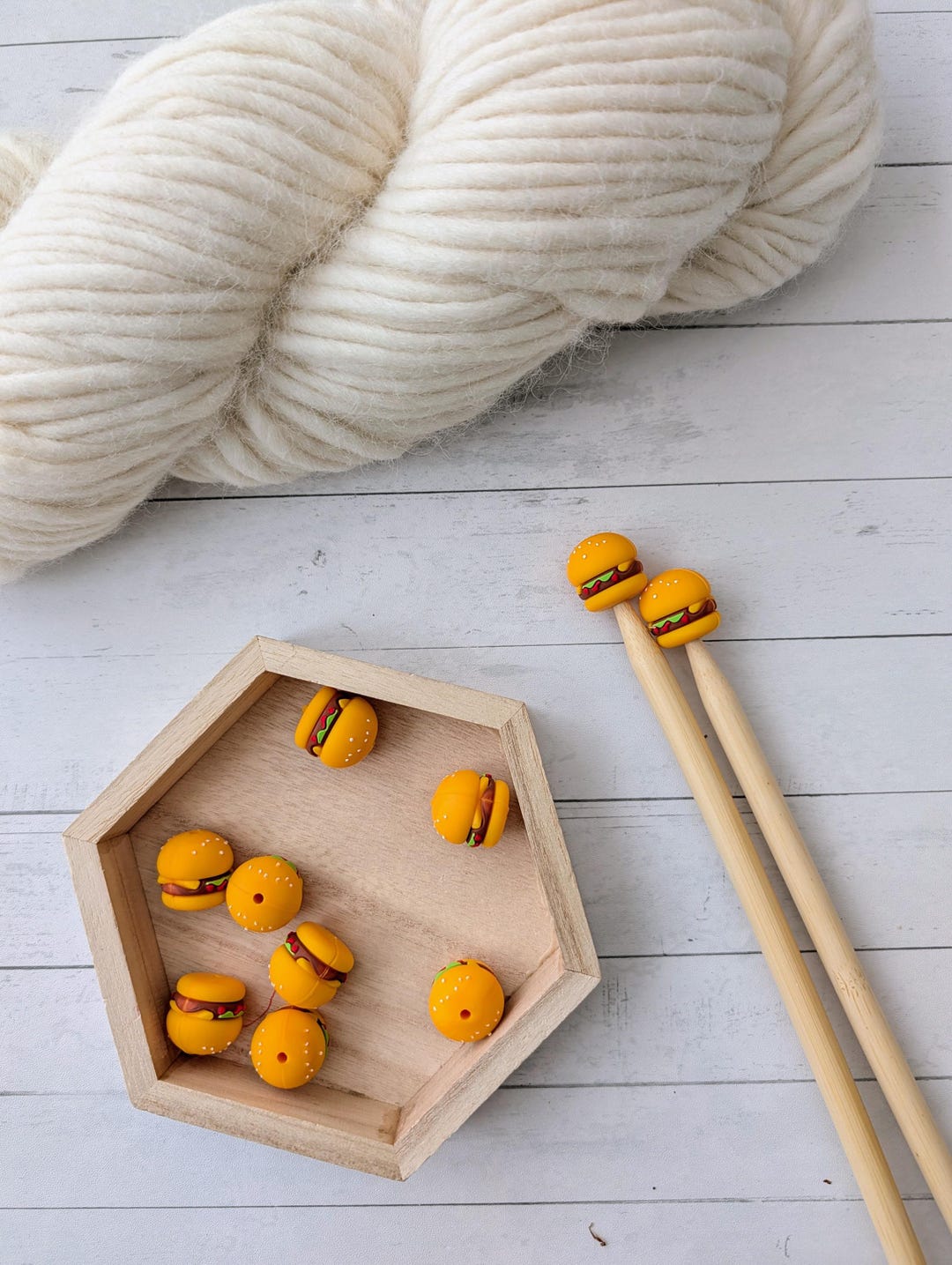 Knitting Needle Point Protectors | Hamburger Stitch Stoppers | Knitting ...