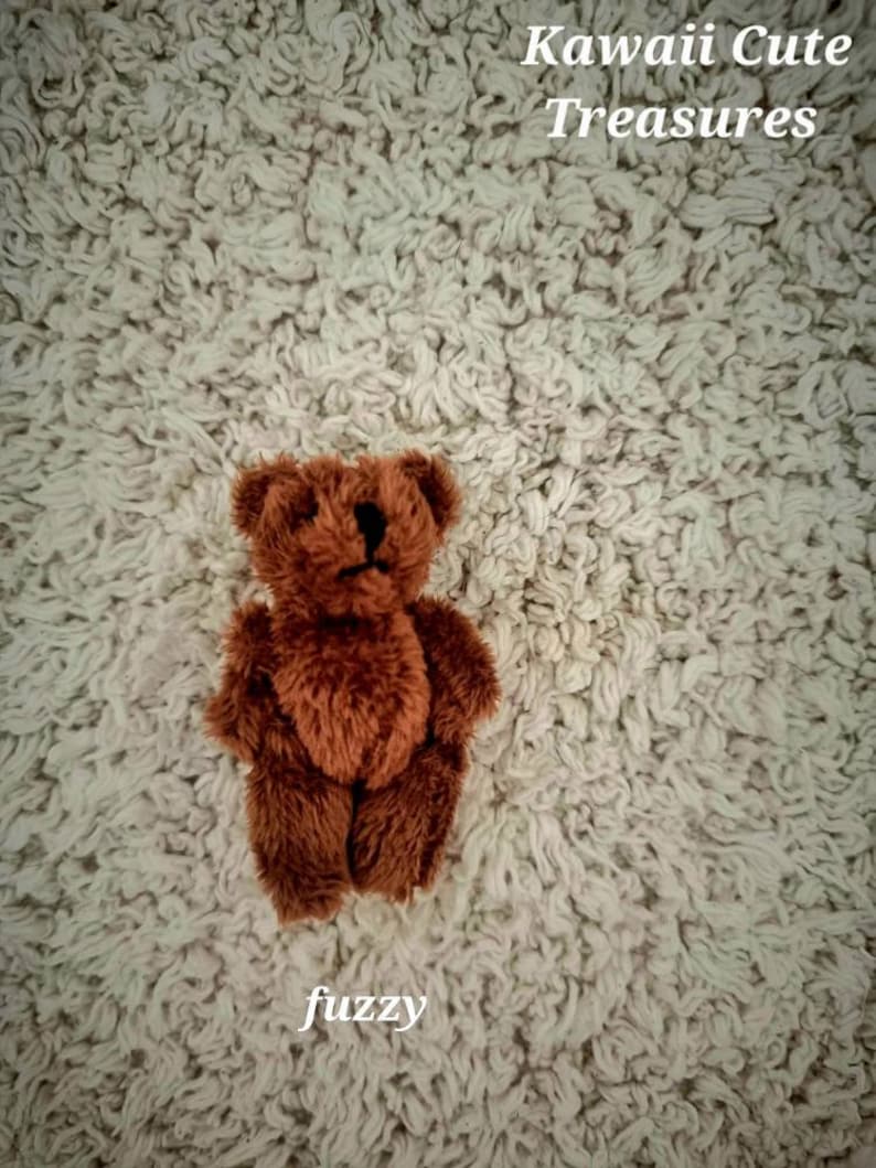 Hand Finished Bears Tiny Cute Kawaii Plush Doll House Toy - Etsy