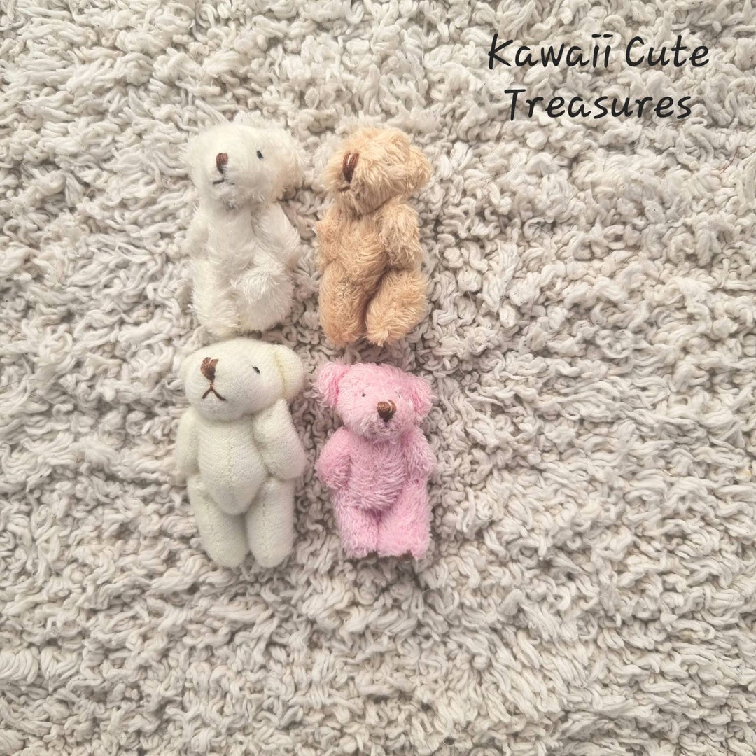 Artsy Mini Bears Cute Kawaii Plush Doll House Toy Soft Furry - Etsy