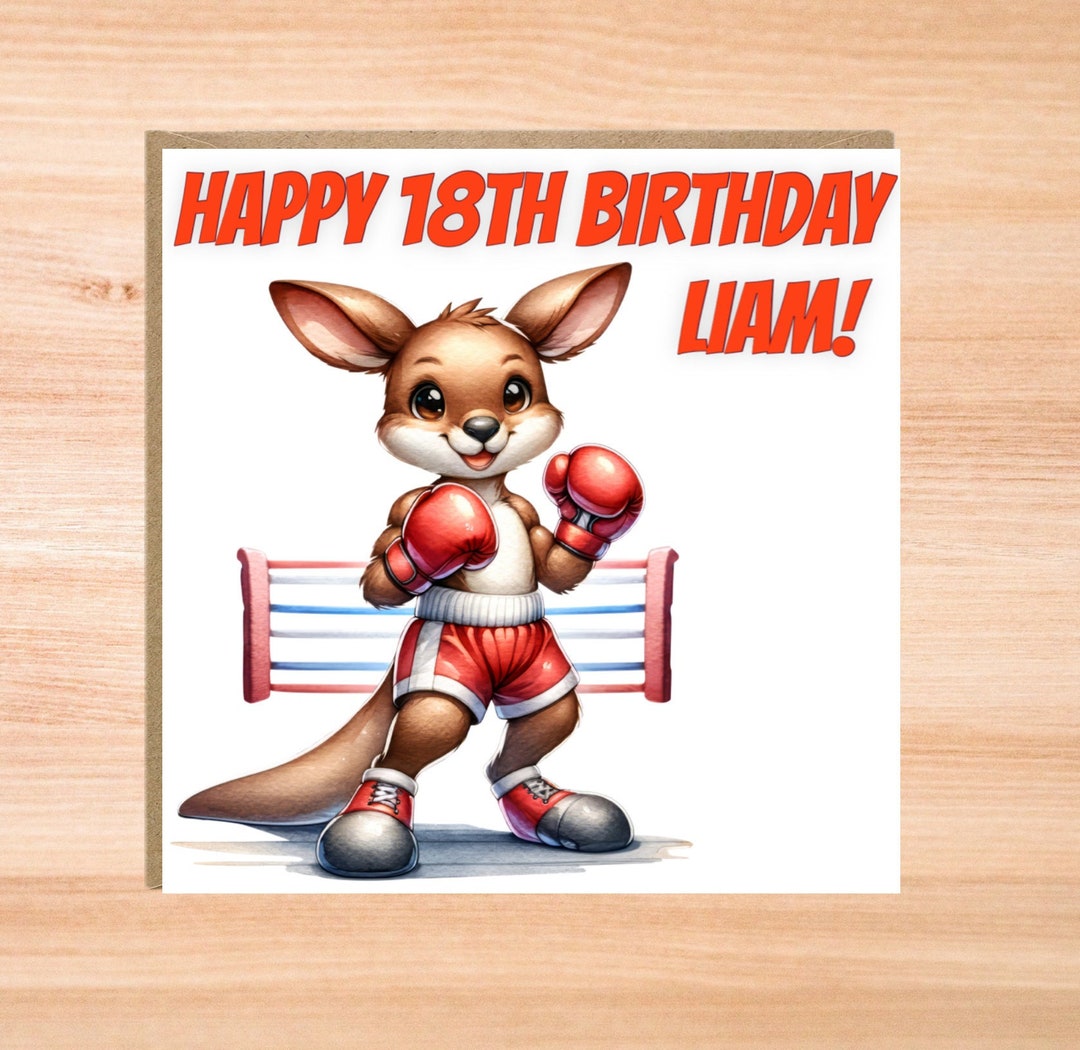 Boxing Birthday Card Personalised Birthday Card Birthday Card for Her ...