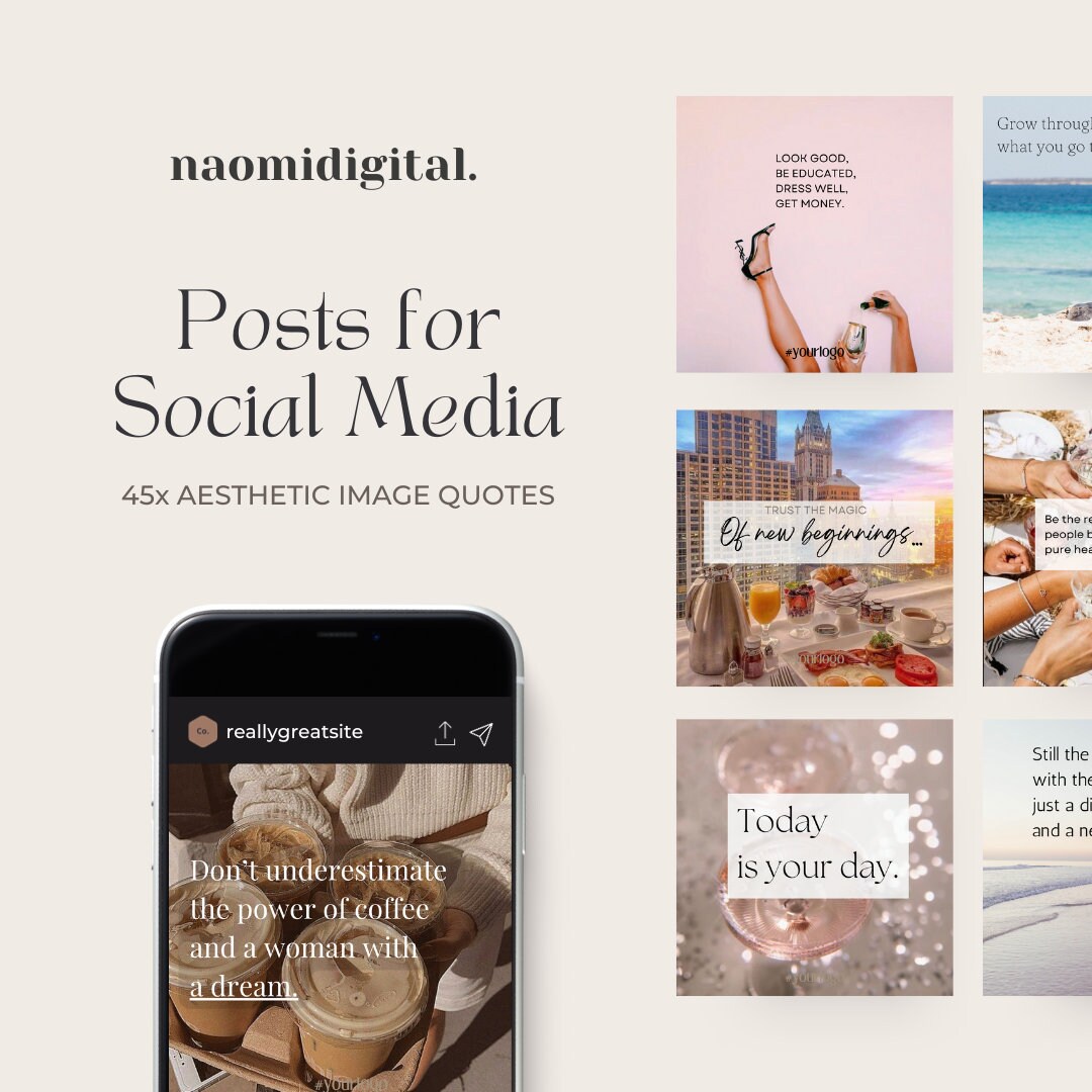 45x Image Aesthetic Quotes for Social Media Posts - Instagram Pinterest ...