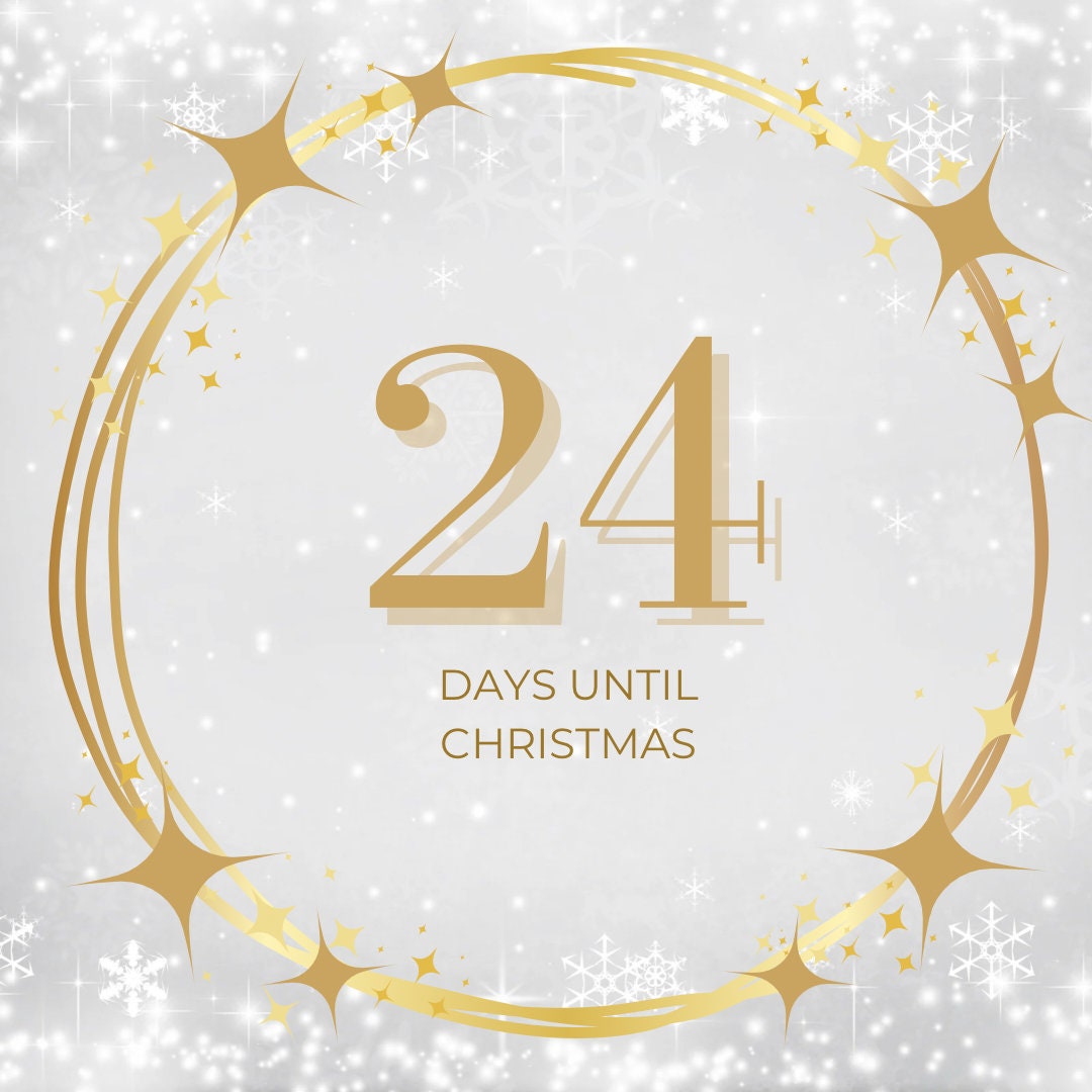 Christmas Countdown for Social Media Posts Instagram Pinterest Facebook ...