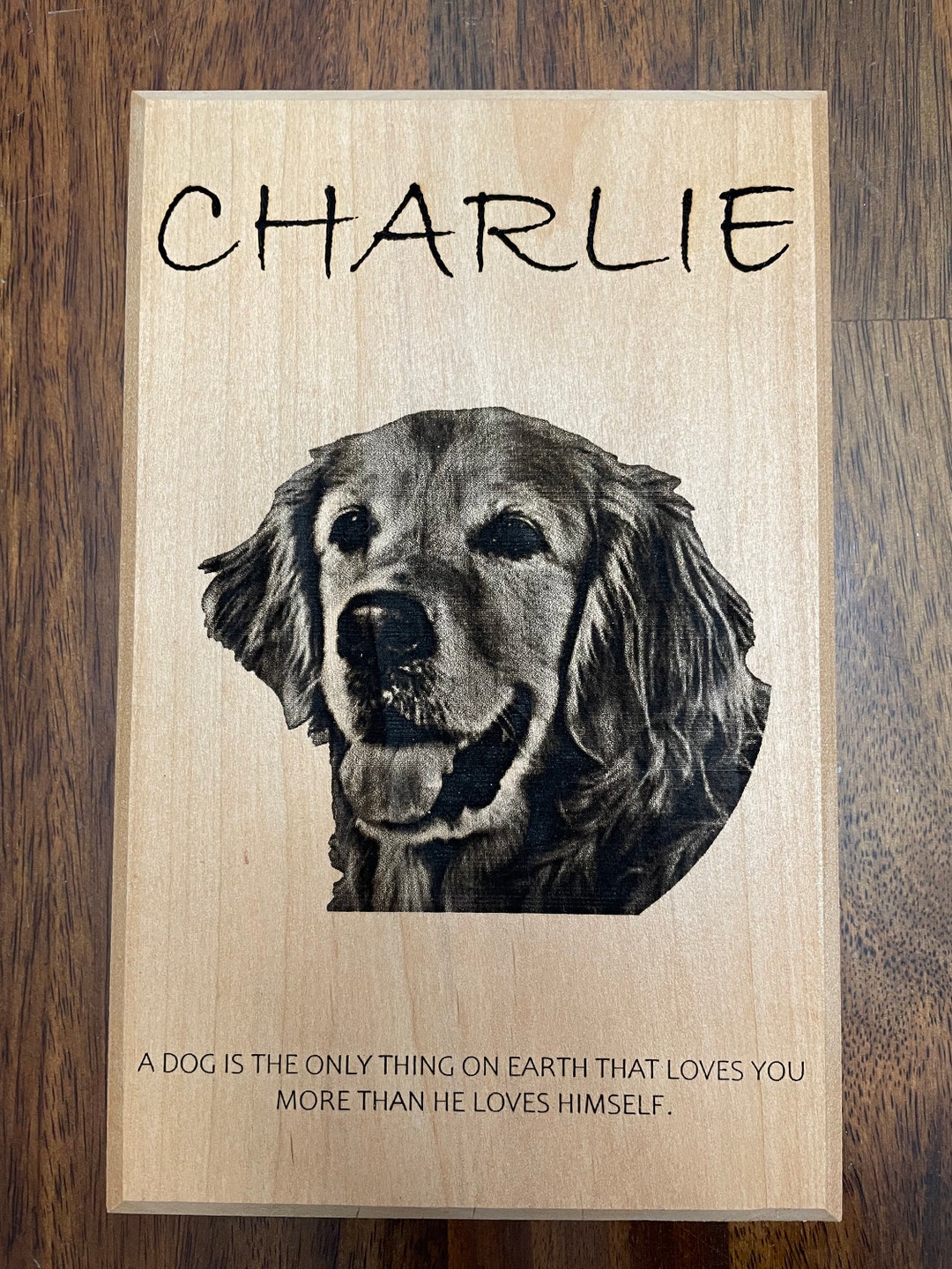 Laser Engraved Pet Plaque - Etsy