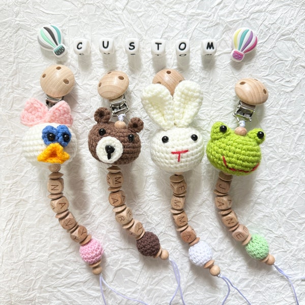 Wood Pacifier Clip - Etsy