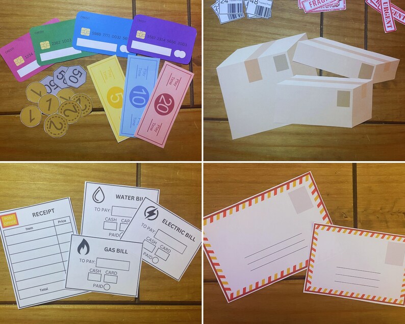 Printable Post Office Dramatic Play Pretend Play Set Toy - Etsy Australia