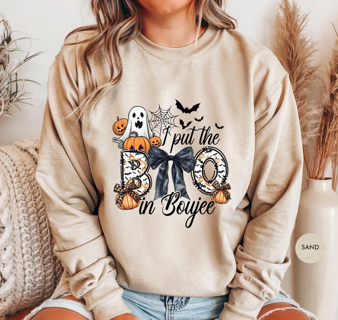 Halloween Boo in Boujee Ghost Tee Sweatshirt | Ghost Lover Shirt ...