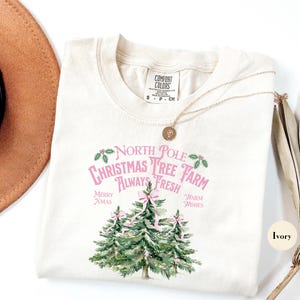 North Pole Christmas Tree Farm Comfort Colors® Tee Shirt | Retro ...