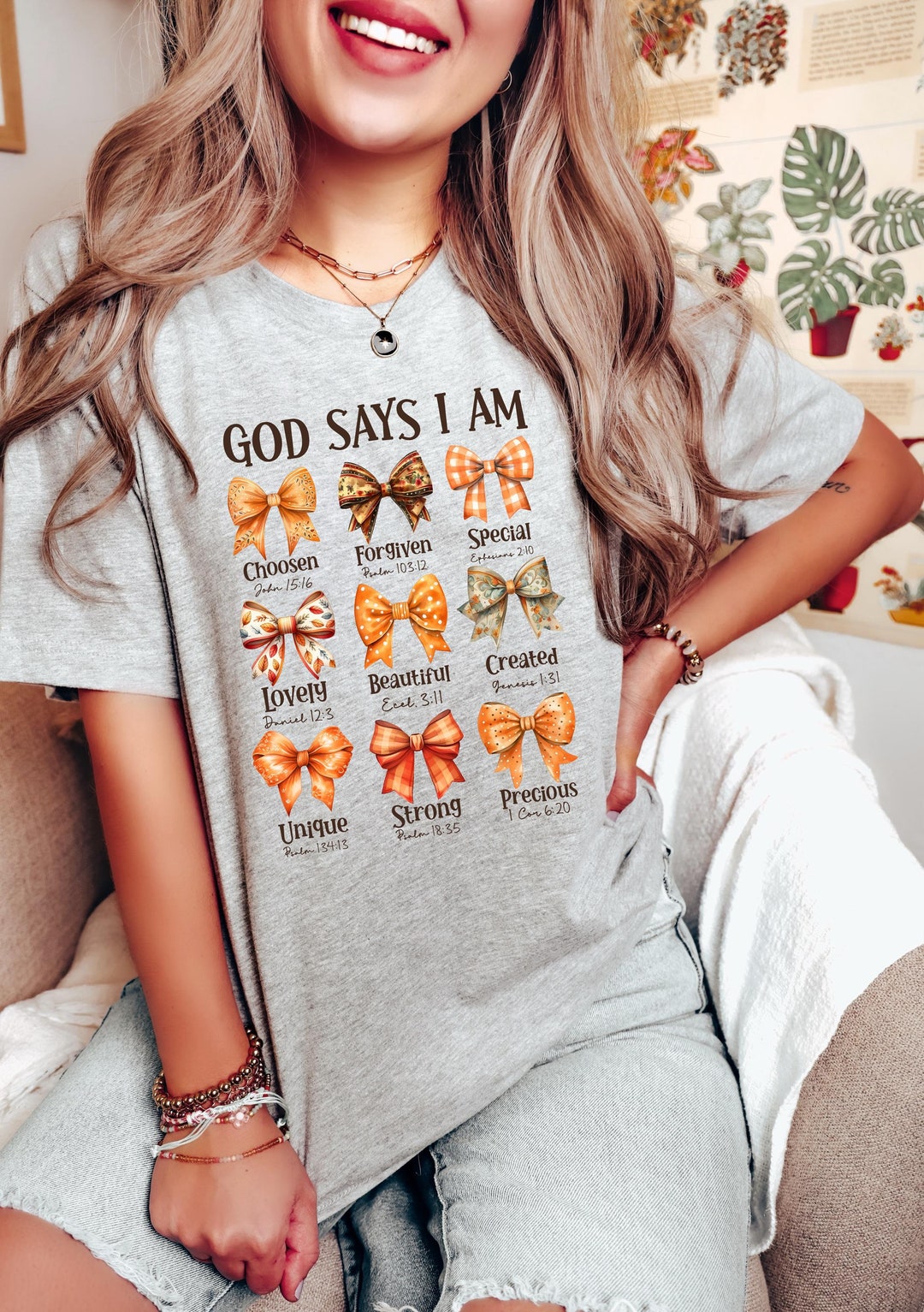 God Says I Am Christian Tee Shirt | Christian Thanksgiving Fall Shirts ...