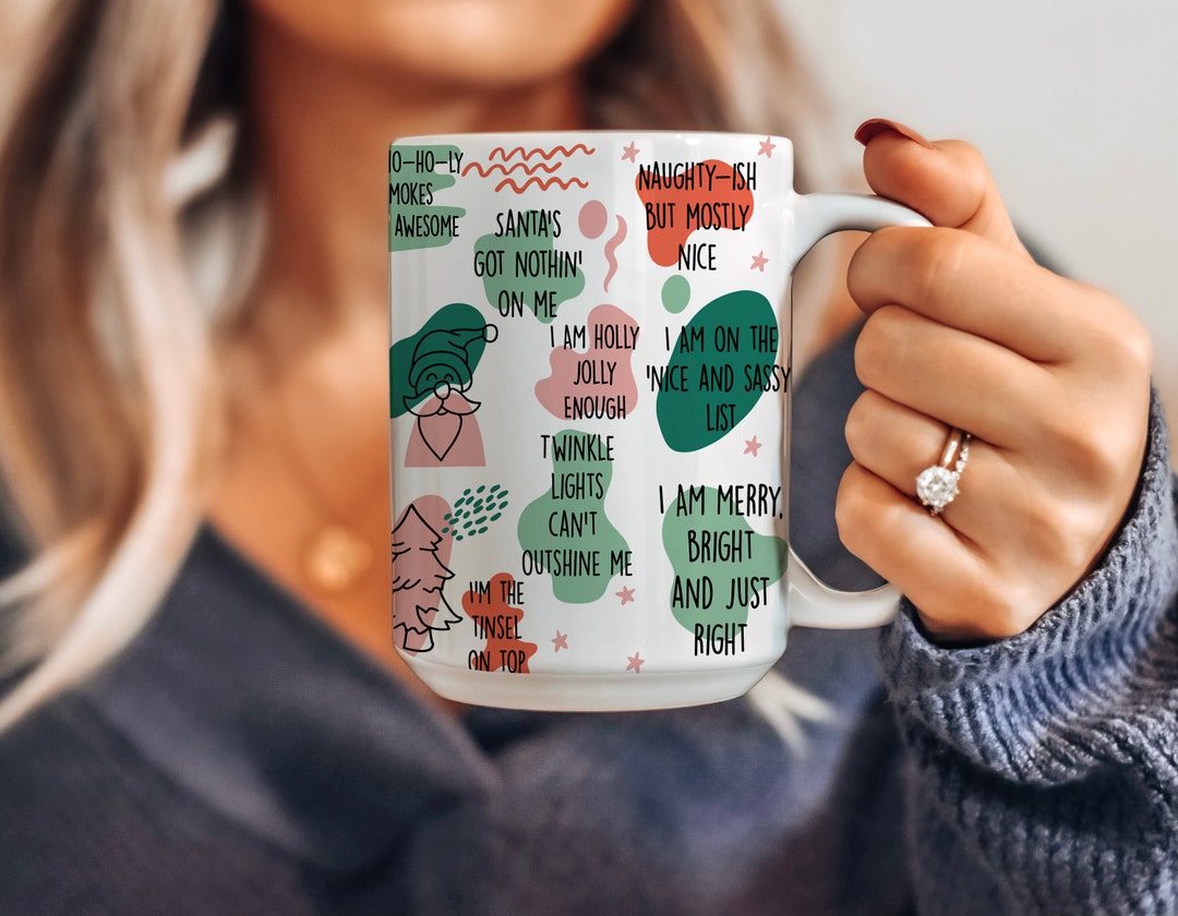 Funny Christmas Quote Mug Christmas Mugs Christmas Gifts for Her Fun ...