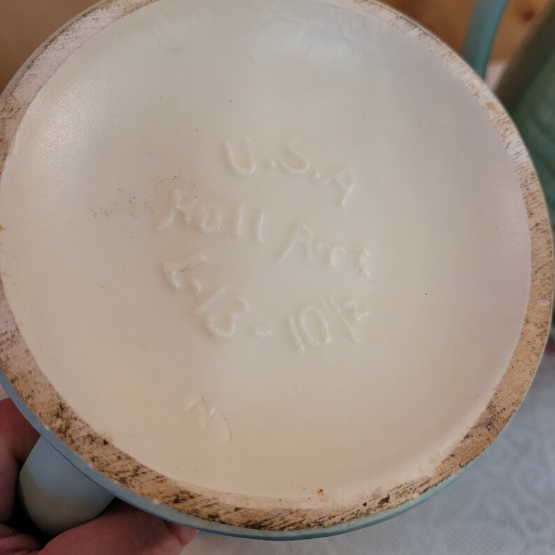 Vintage Hull Art USA Pottery 11 Water Lily Vases Pair L-13 10 1/2 - Etsy